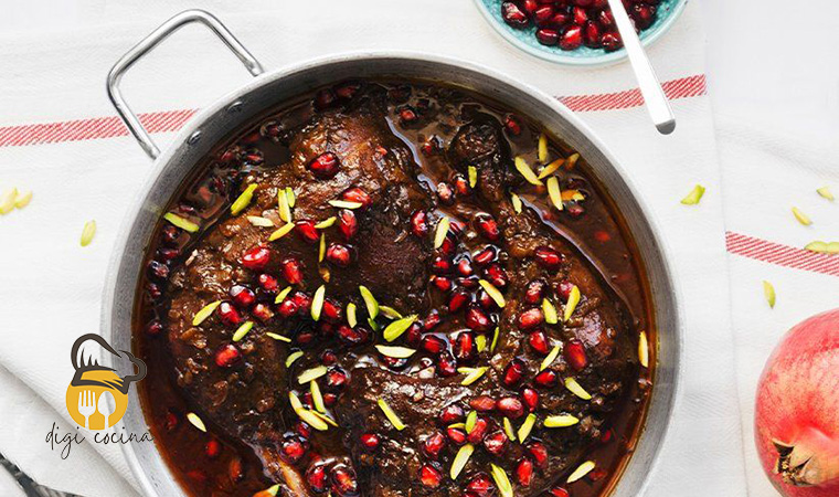 Receta Khoresh Morgh Nardoni; Pollo Persa Con Granada | digi cocina ...